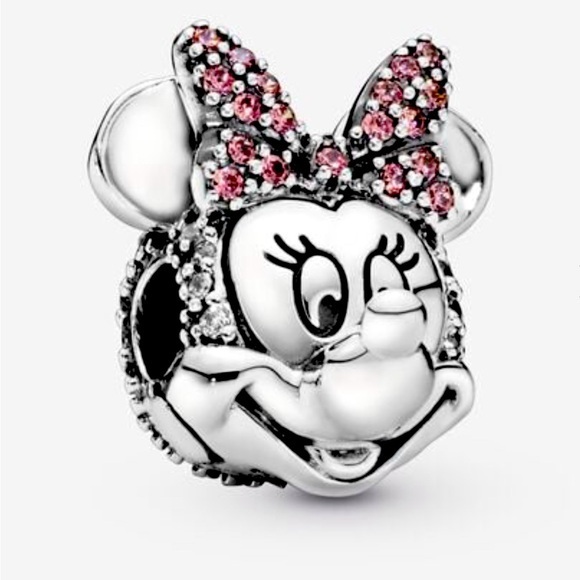 Pandora | Jewelry | Pandora Disney Minnie Mouse Pink Pav Bow Clip Charm ...